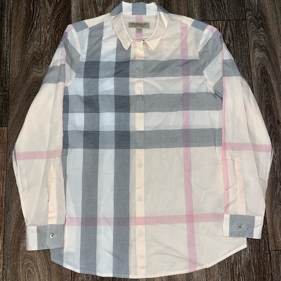 Burberry | Tops | Burberry Nova Check Pattern Button Down Shirt | Poshmark